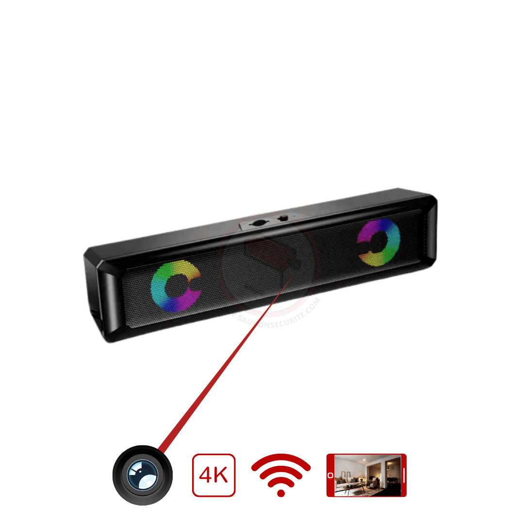 Enceinte Bluetooth Caméra Espion 4K Wifi - SAURON SECURITE