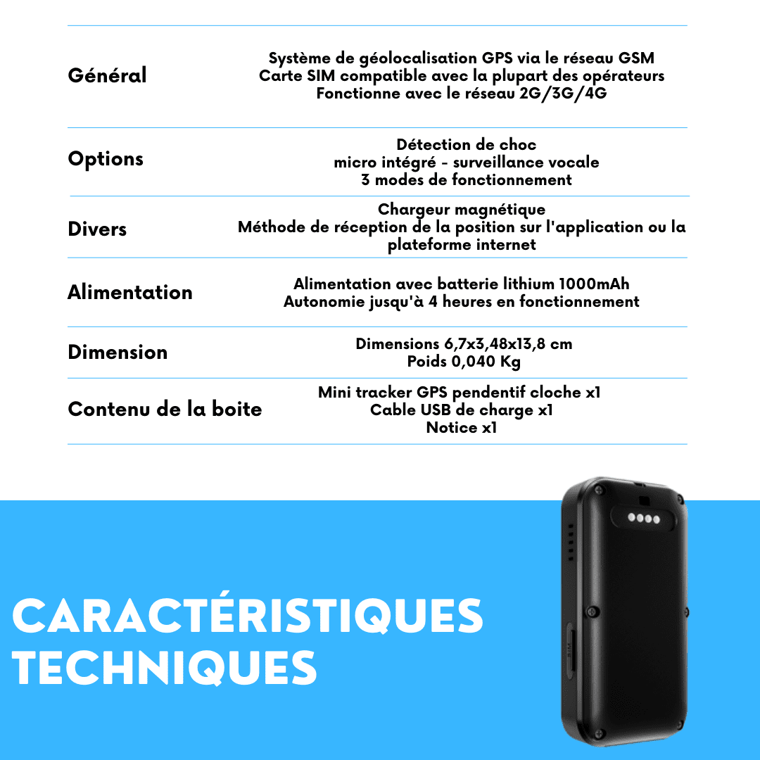 Tracker GPS avec appel d'urgence discret - SAURON SECURITE